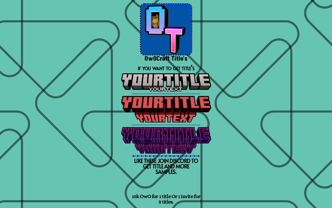 OwOCraft Title's OwOCraft Title's